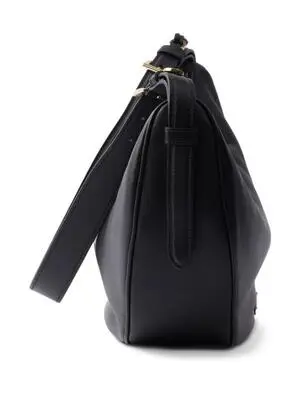 Prada Demi-lune Large Leather Shoulder Bag