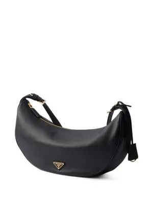 Prada Demi-lune Large Leather Shoulder Bag