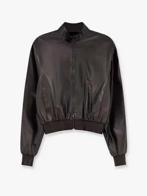 Gucci Soft Nappa Leather Bomber Jacket - Multicolor