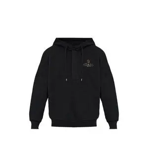 VIVIENNE WESTWOOD Batwing Sleeve Hooded Sweatshirt - Black