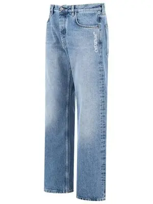 Off-White Light Cotton Jeans