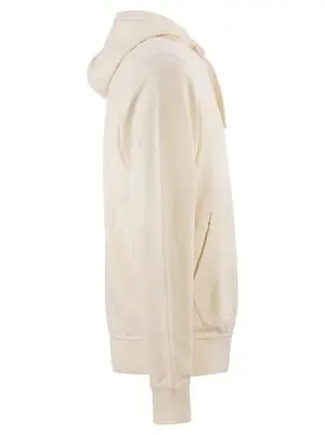 Stone Island Organic Cotton Hoodie - Cream