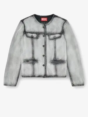 DIESEL® Cotton And Lyocell Jacket - Multicolor