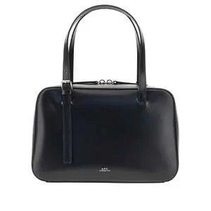 A.p.c. Virginie Box' Leather Bag - Black