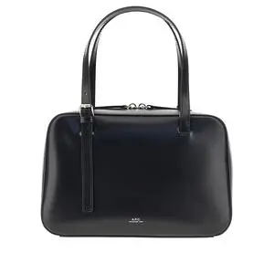 A.p.c. Virginie Box' Leather Bag - Black