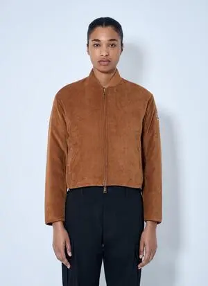 Moncler Blageon Corduroy Reversible Down Jacket - Brown