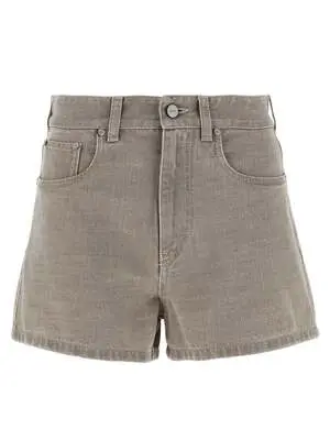 Fendi Cotton Denim Shorts - Cream