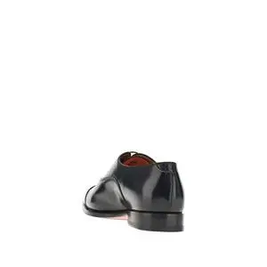 Santoni Archie Spazzolato Leather Laced Shoes