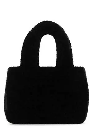 Amina Muaddi Shearling Amini Giuly Handbag