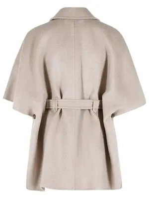 Max Mara Nettare Cashmere Cape - Cream