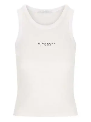 Givenchy Ribbed Tank Top With Logo