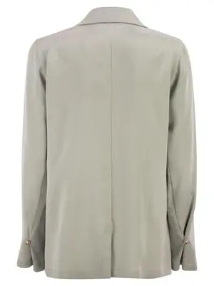Max Mara Silk Satin Shirt - Green