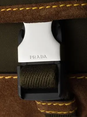 Prada Re-nylon And Suede Belt Bag