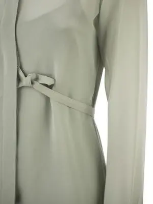 Max Mara Silk Chiffon Shirt With Matching Top