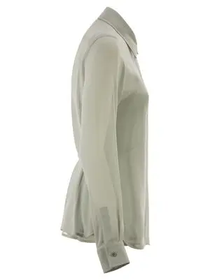Max Mara Silk Chiffon Shirt With Matching Top