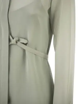Max Mara Silk Chiffon Shirt With Matching Top