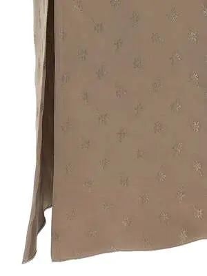 Fendi Satin Midi Dress - Gray