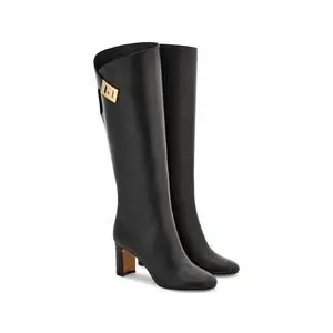 FERRAGAMO Leather Shaft-style Boots - Black