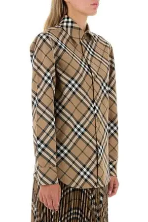 Burberry Embroidered Polyester Blend Shirt
