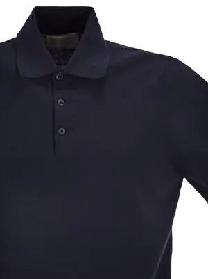 Brunello Cucinelli Lightweight Cotton Knit Polo Shirt