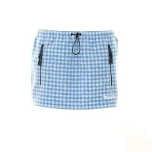 Miu Miu Vichy Fleece Mini Skirt - Blue
