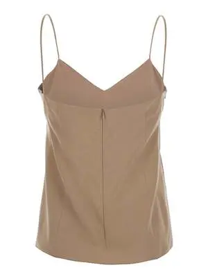 Max Mara Umbria Silk Tank Top - Cream