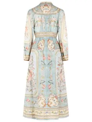 Zimmermann Roselight' Light Linen Midi Dress