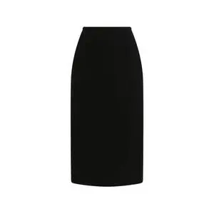 Dolce & Gabbana Wool Crêpe Pencil Skirt - Black