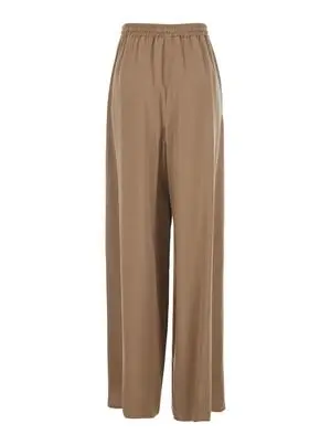 Max Mara Beige 'genero' Pants With Elastic Waist And Silk Drawstring For - Cream