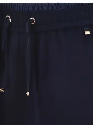Herno Flowing Wide-leg Trousers With Drawstring