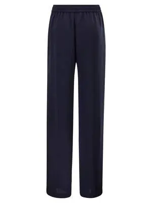 Herno Flowing Wide-leg Trousers With Drawstring - Blue