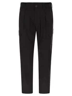 Herno Cargo Trousers With Mechanical Stretch Yarn - Black