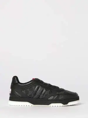 Gucci Re-web Leather Sneakers - Black