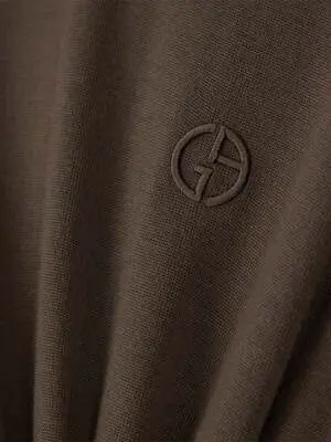 Giorgio Armani Slim-fit Sweater In Plain Knit Virgin Wool