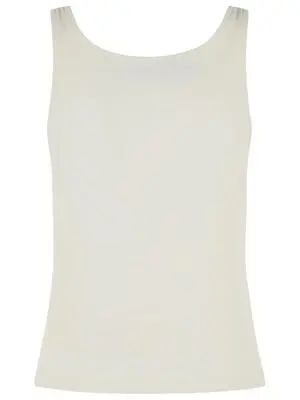 Versace Virgin Wool Tank Top - Cream