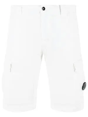C.P. COMPANY Cotton Shorts - White