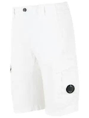C.P. COMPANY Cotton Cargo Shorts - White