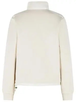 Moncler Open Zip Sweater - White