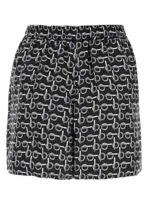 Burberry Printed Silk Shorts - Multicolor