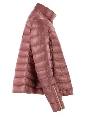 Herno Ultra-light Satin Down Jacket With Flared Back - Multicolor