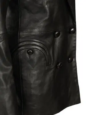 BLAZÉ MILANO Vegas Baby Double-breasted Leather Blazer