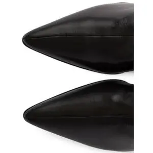 Prada Leather Kitten Heel Boots