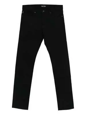 TOM FORD Jeans With Logo Patch - Black