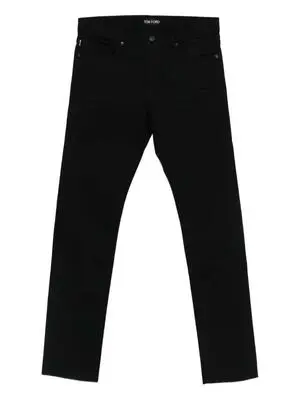 TOM FORD Jeans With Logo Patch - Black