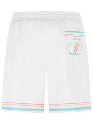 Casablanca Silk Twill Shorts