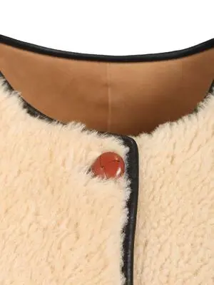 BLAZÉ MILANO Tatoosh Gliss Shearling Bolero Jacket - Brown