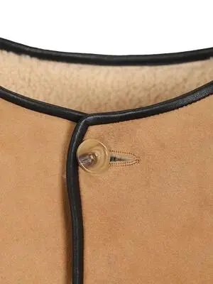 BLAZÉ MILANO Tatoosh Gliss Shearling Bolero Jacket - Brown