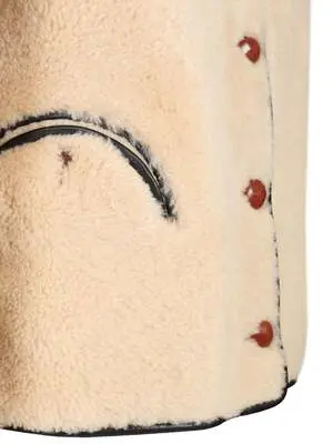 BLAZÉ MILANO Tatoosh Gliss Shearling Bolero Jacket - Brown