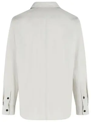 Sacai Typewriter' Light Beige Cotton Shirt