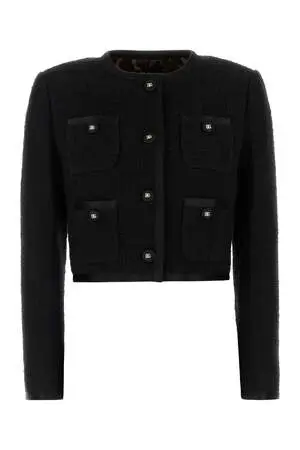 Dolce & Gabbana Boucle Blazer - Black
